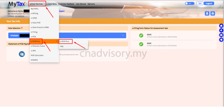 Steps to make payment for PCB via MyTax e-PCB Plus (Manual Submission ...